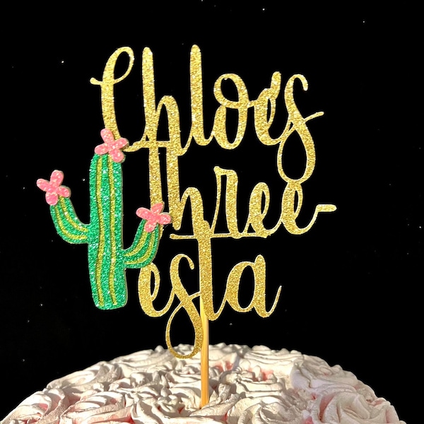 Three Esta Cake Topper - Etsy