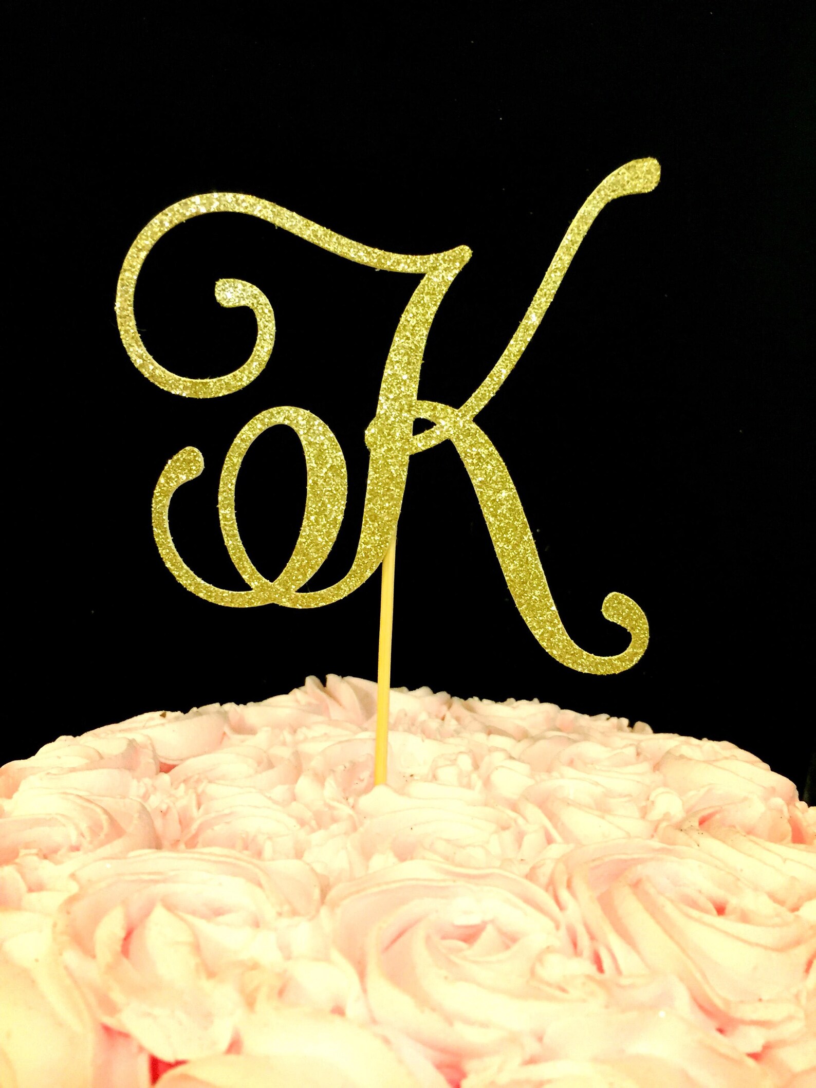 Monogram Cake Topper, Initial Cake Topper, Custom Cake Topper, Bridal ...