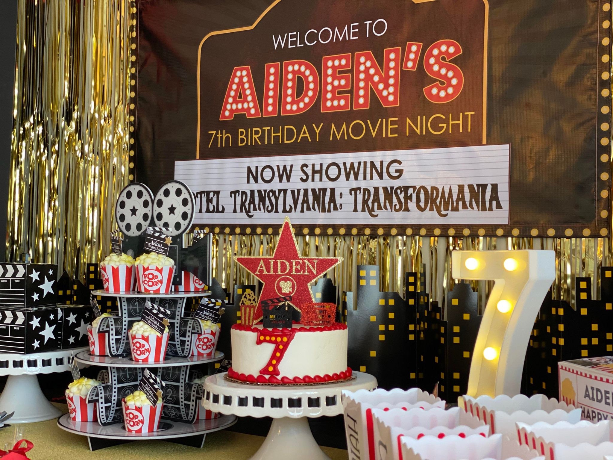 Hollywood Star Cake Topper Hollywood Birthday Star Birthday - Etsy ...