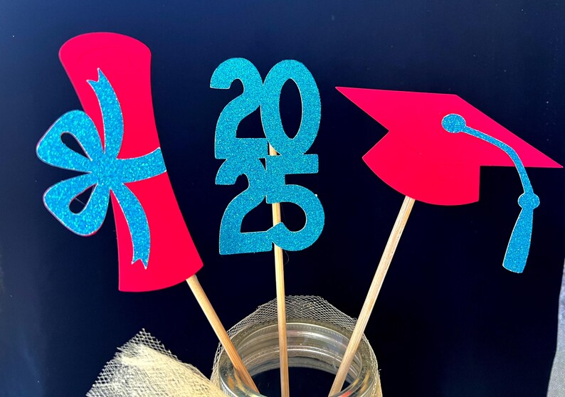 Graduation Centerpiece Sticks 2025, Graduation Party, Graduation ...