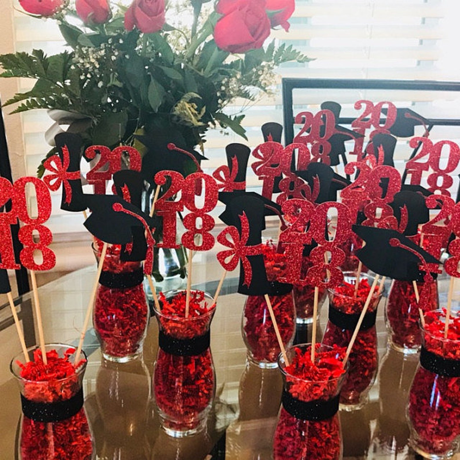Graduation Centerpiece Sticks 2019, Graduation Party, Graduation ...