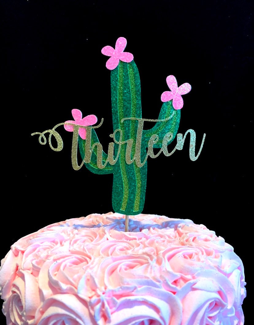 Fiesta Cake Topper Fiesta Topper Cactus Cake Topper Fiesta | Etsy