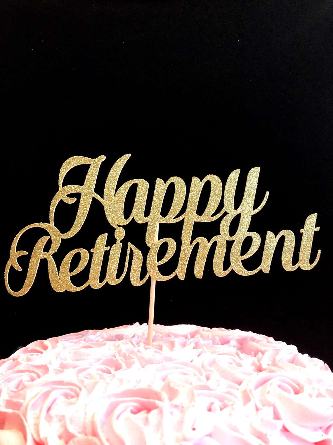 Happy Retirement Cake Topper Retirement Cake Topper Happy - Etsy