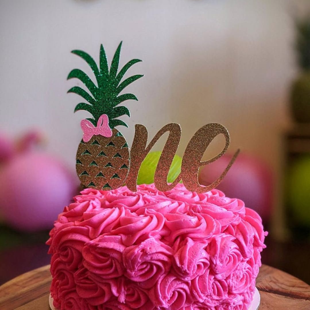 Pineapple One Cake Topper, Pineapple 1st Birthday, Pineapple ...