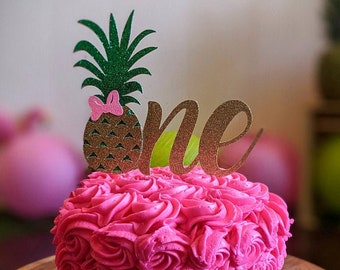 Pineapple Cake Topper, Pineapple Birthday, Pineapple Decorations ...