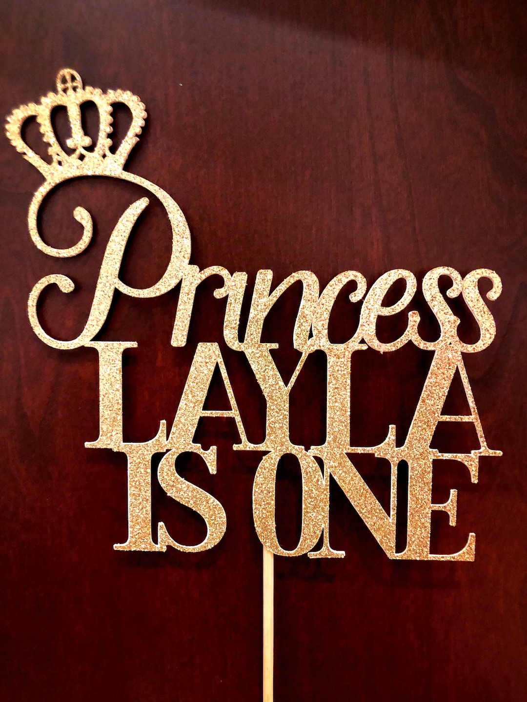 Princess Cake Topper, Princess Party, Princess Birthday, Personalized ...