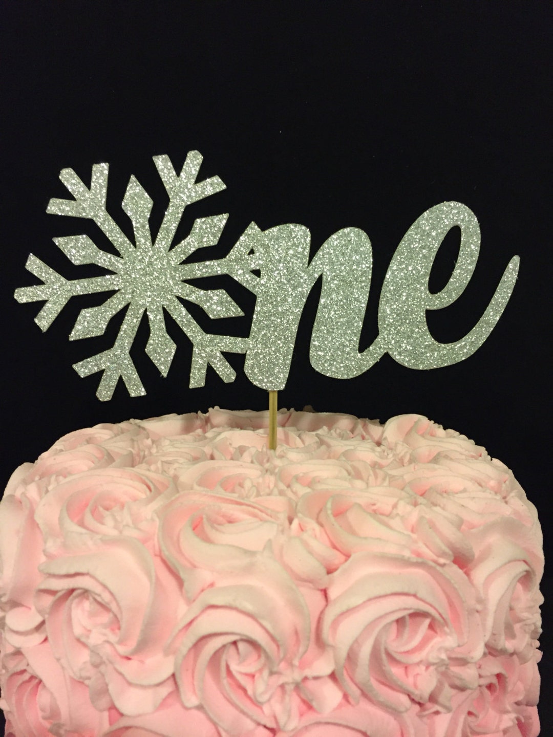 1st Birthday Cake Topper, One Cake Topper, Winter Wonderland Cake ...