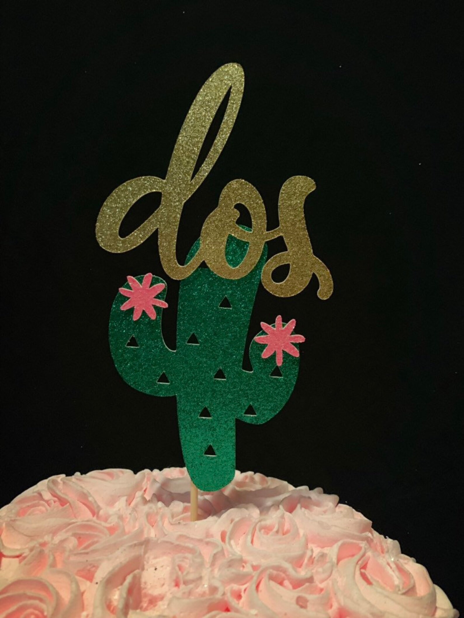 Dos Cake Topper Fiesta Cake Topper Fiesta Topper Cactus - Etsy