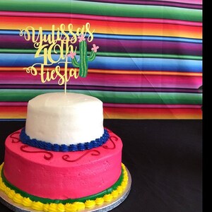 Fiesta Cake Topper, Fiesta Topper, Personalized Fiesta Cake Topper ...
