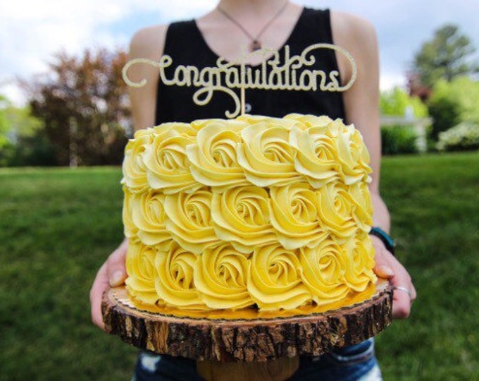Congrats Cake Topper, Congrats Sign, Congratulations Cake Topper ...