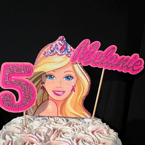 Barbie Cake Topper - Etsy