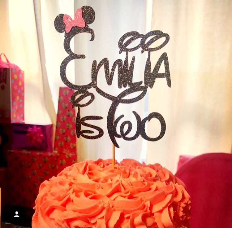 Two Minnie Mouse cake topper TWo cake topper 2nd birthday | Etsy