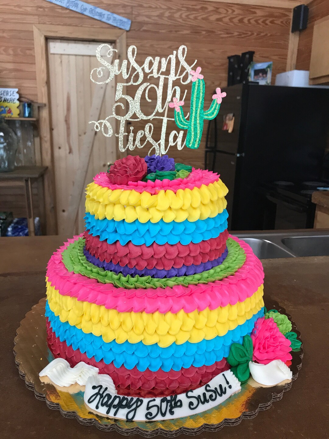 Fiesta Cake Topper, Fiesta Topper, Personalized Fiesta Cake Topper ...