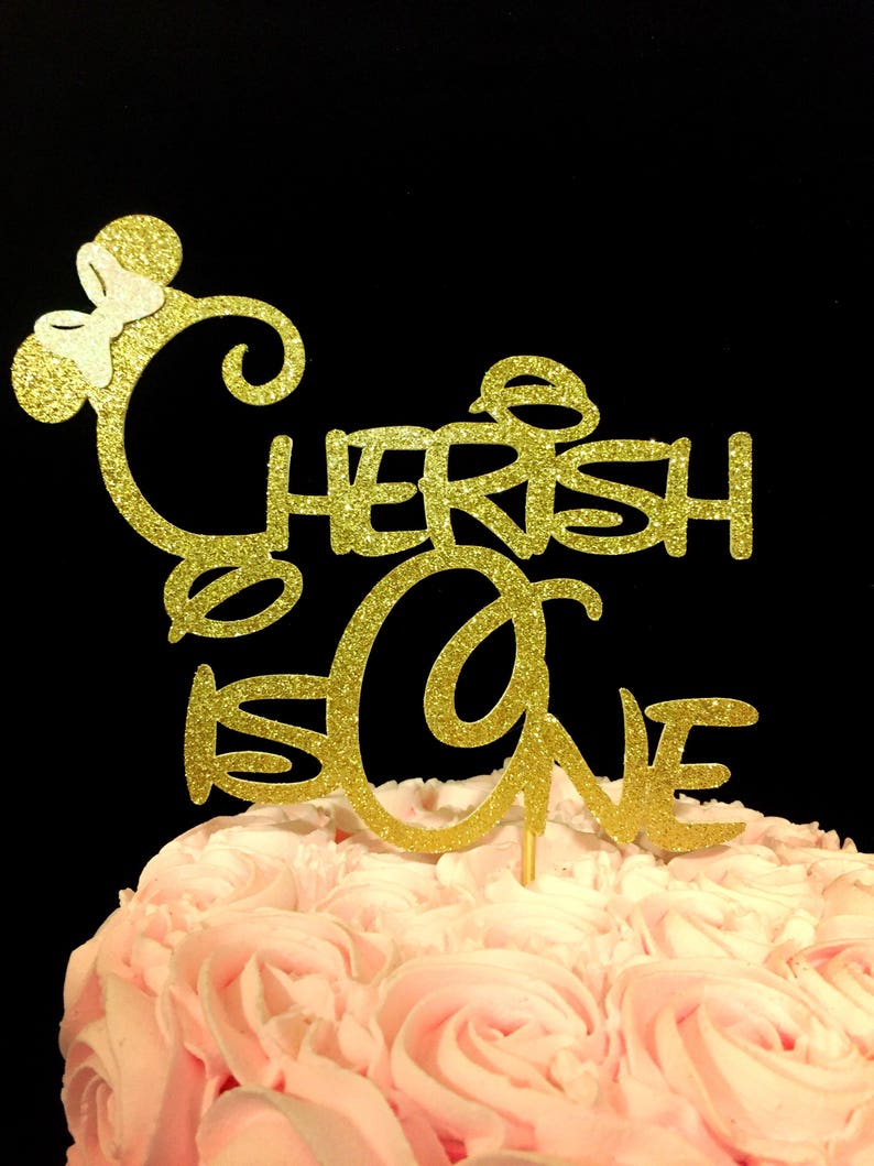 One Minnie Mouse Cake Topper One Cake Topper 1st Birthday - Etsy