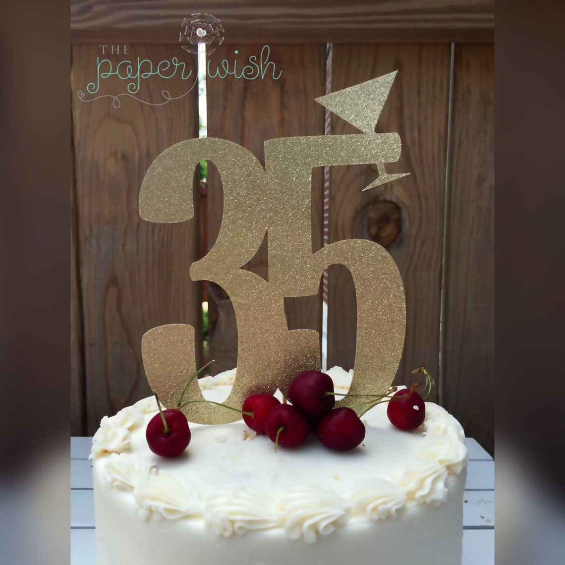 35th Birthday Cake Topper 35 Cake Topper Birthday Cake Etsy