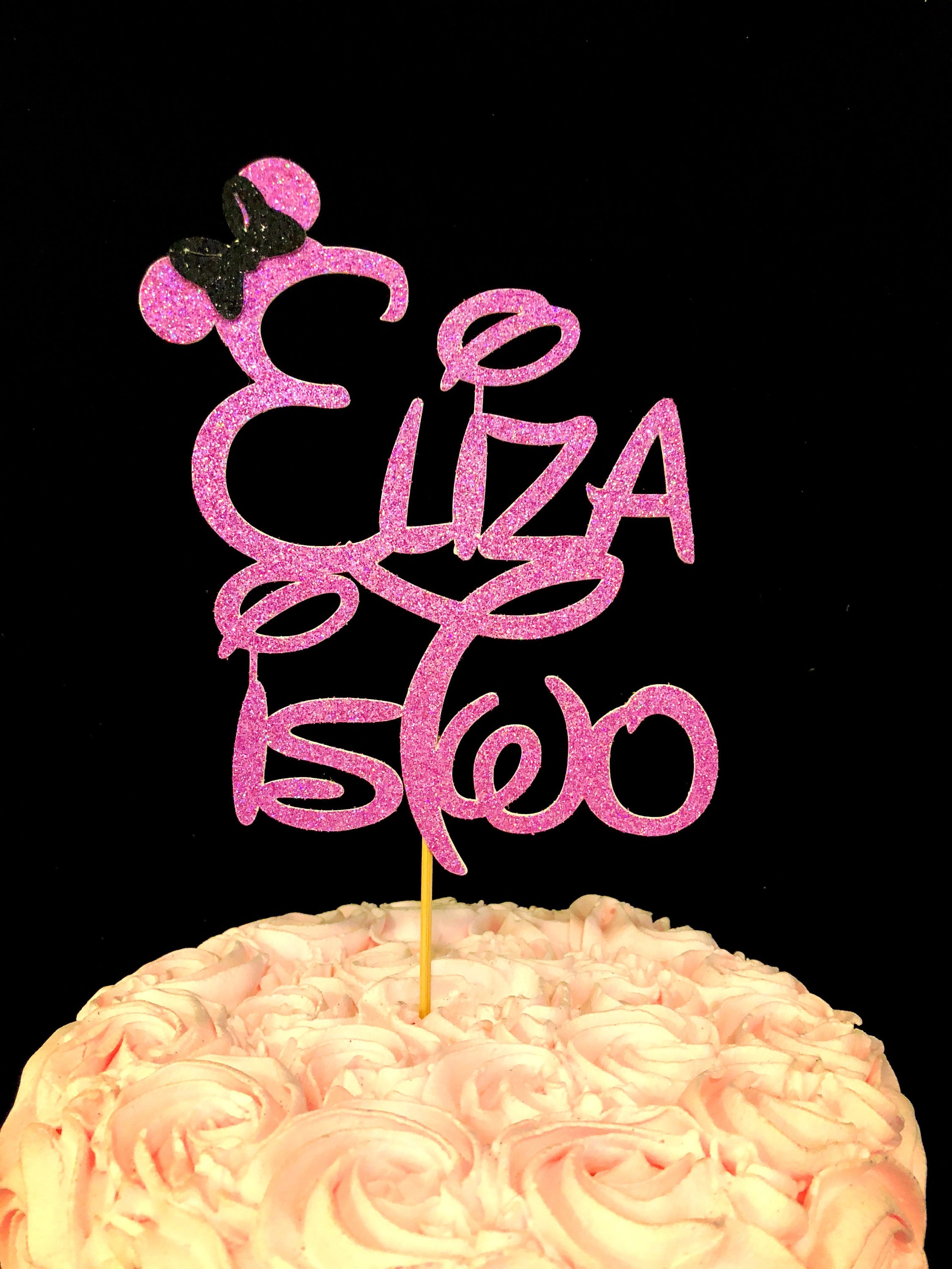 Two Minnie Mouse Cake Topper Two Cake Topper 2nd Birthday - Etsy UK