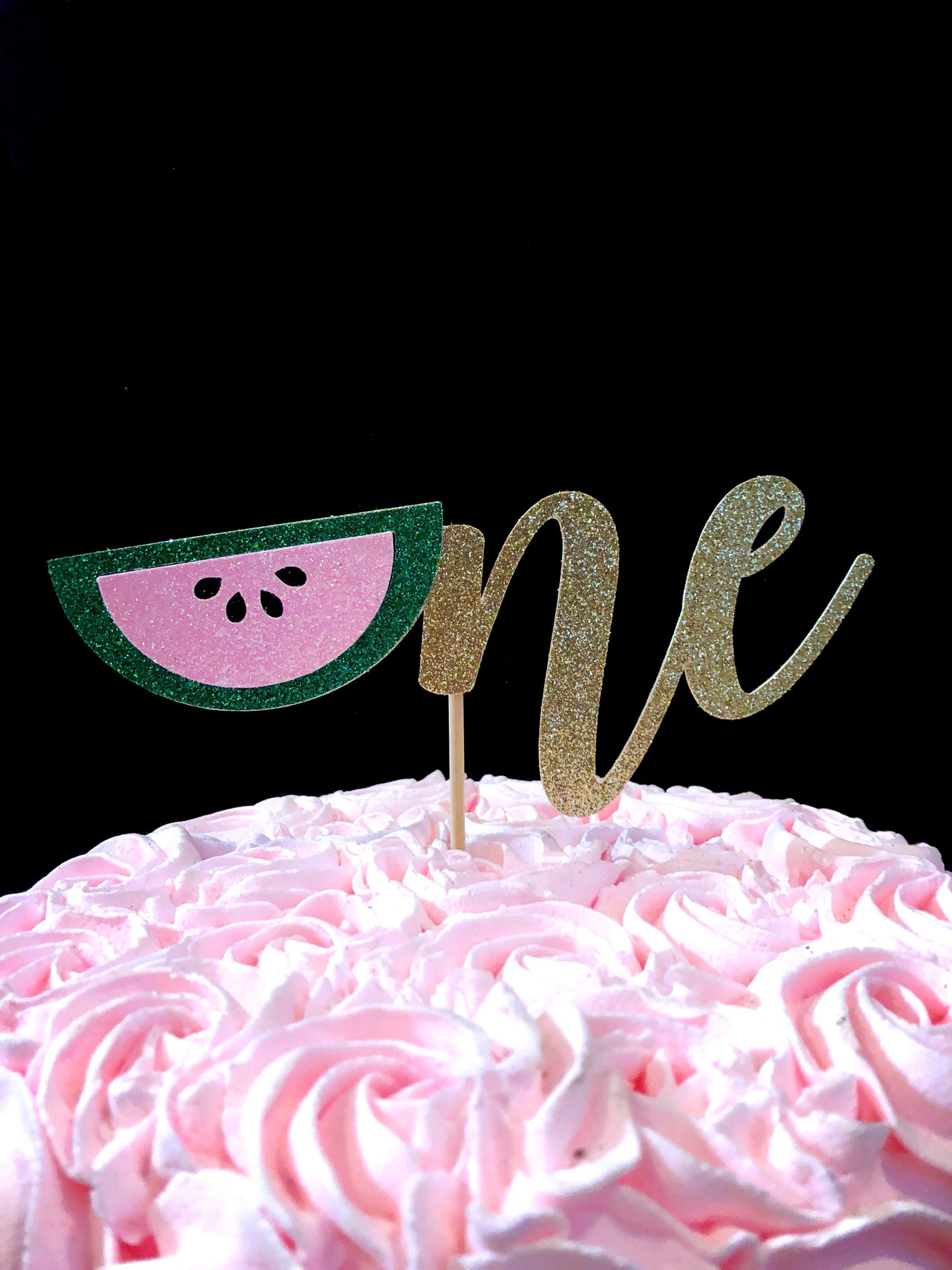 Watermelon Birthday Topper Watermelon First Birthday - Etsy