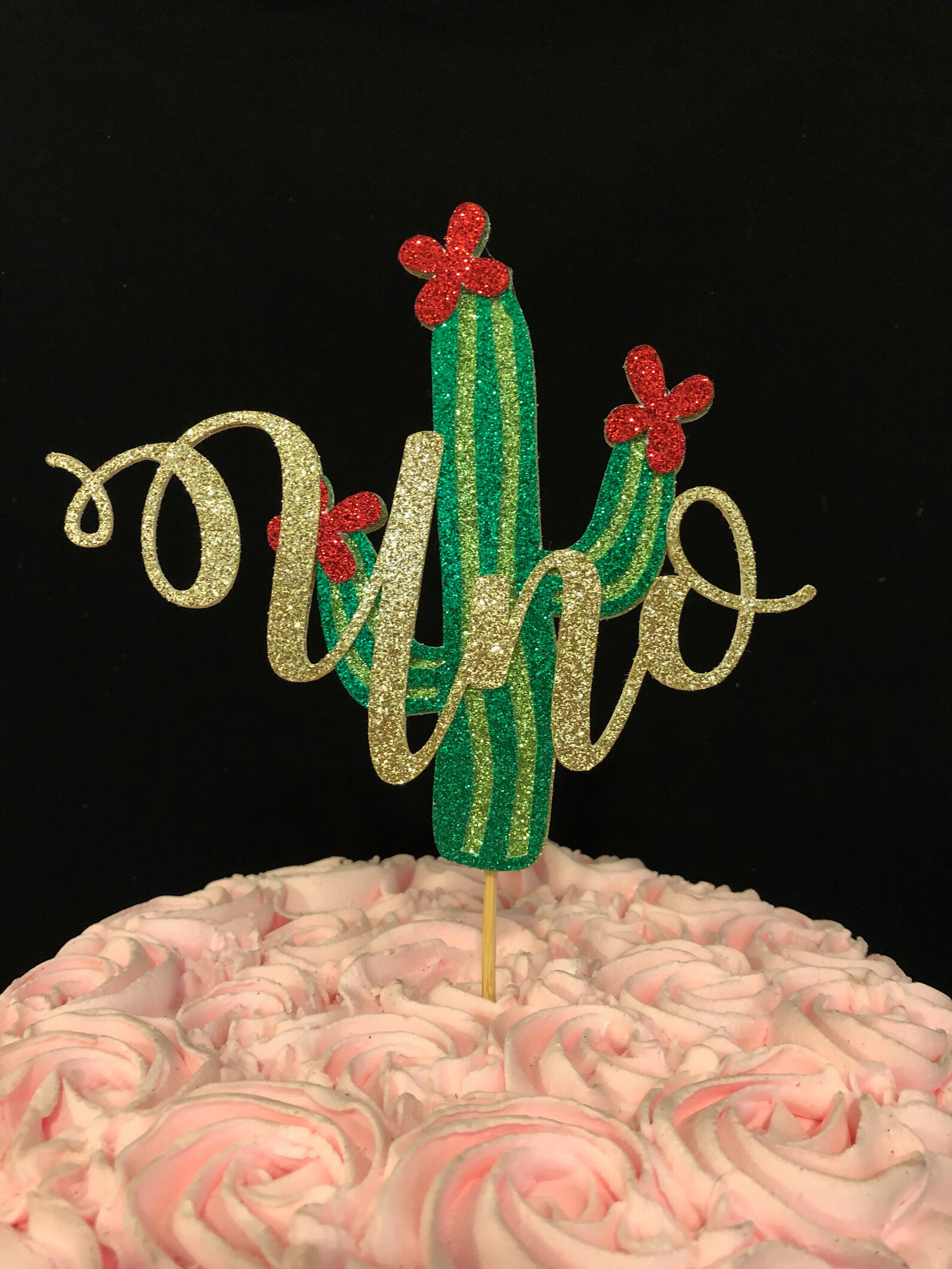 Uno Cake Topper Uno Fiesta Party Cactus Uno Cake Topper - Etsy