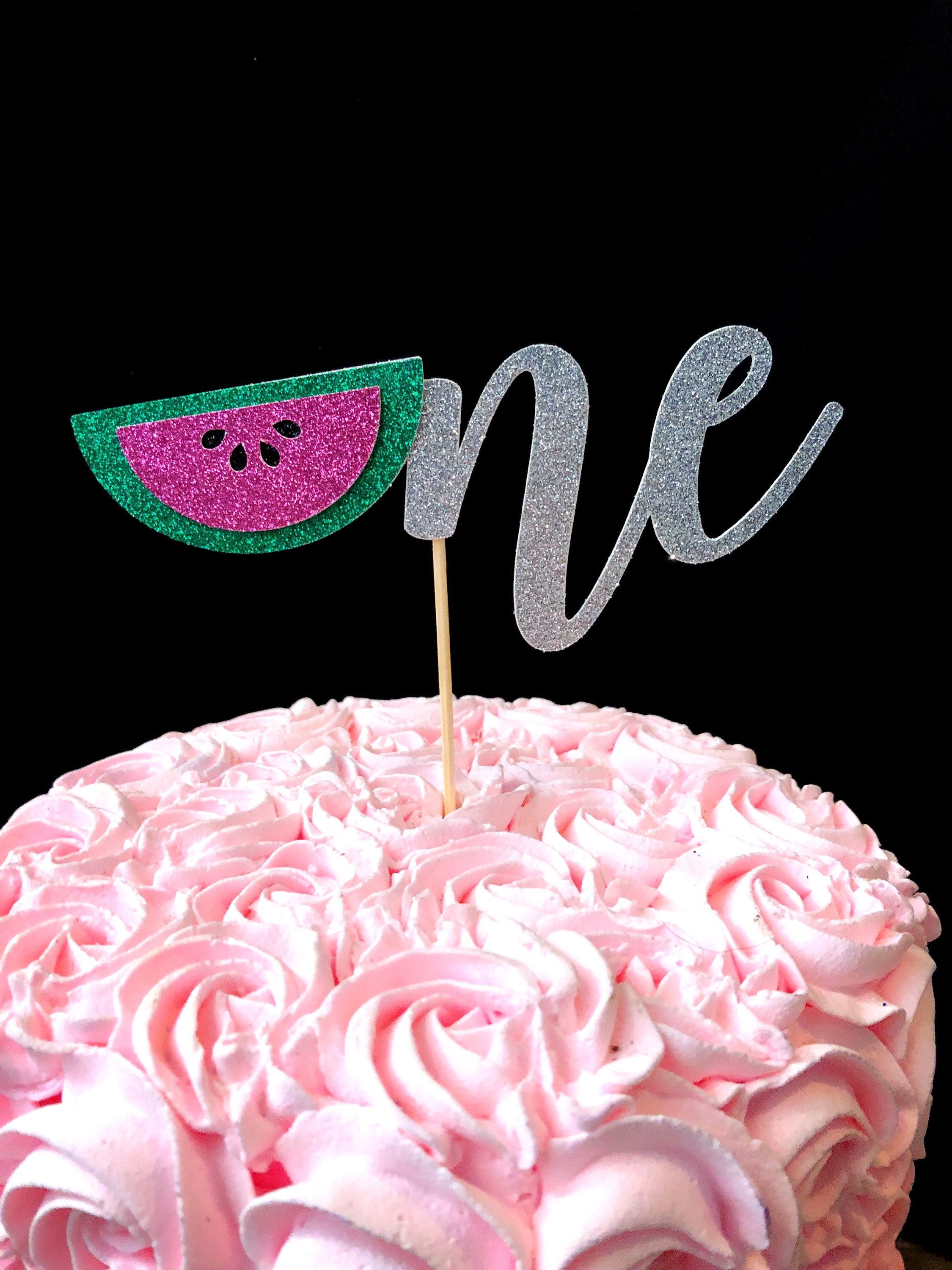 Watermelon Birthday Topper Watermelon First Birthday - Etsy