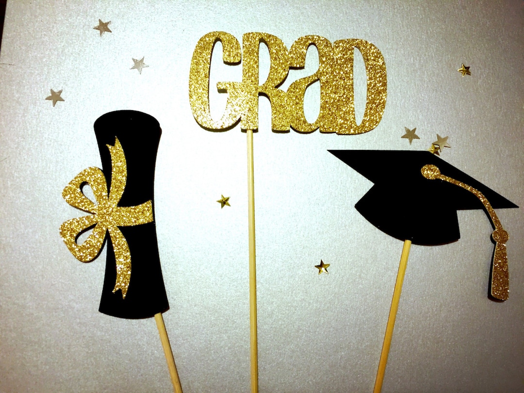 Graduation Centerpiece Sticks 2017, Graduation Party, Party Decor ...