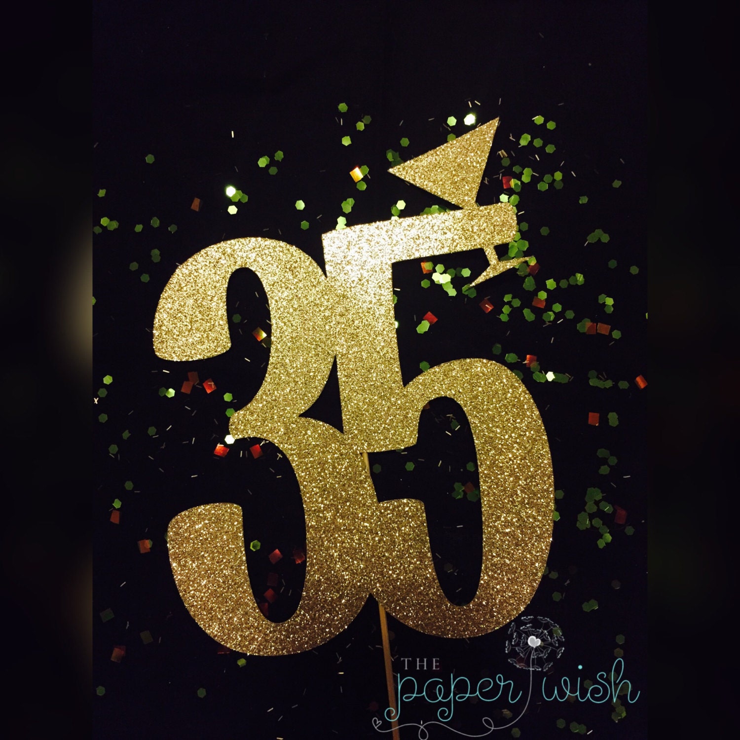 35th Birthday Cake Topper 35 Cake Topper Birthday Cake - Etsy