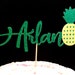 Pineapple Cake Topper, Personalized Pineapple Cake Topper, Pineapple ...