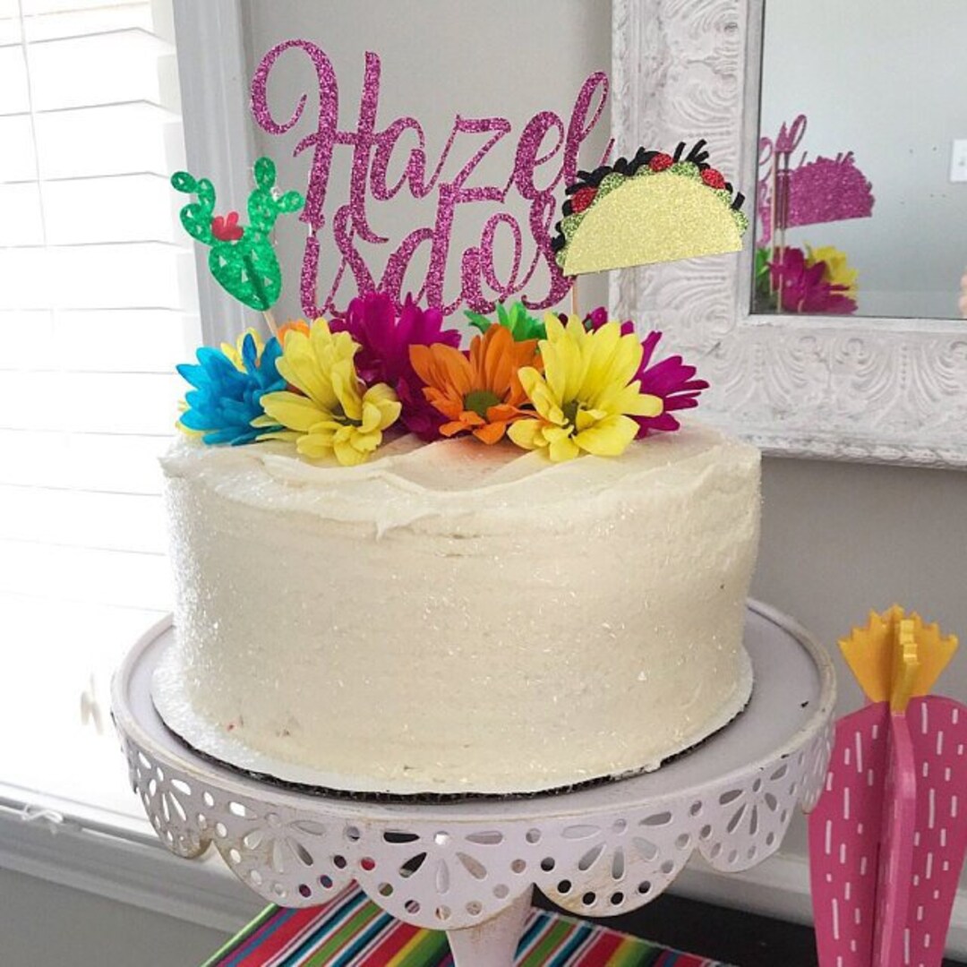 Fiesta Cake Topper, Fiesta 2nd Birthday, Fiesta 2nd Birthday Cake ...