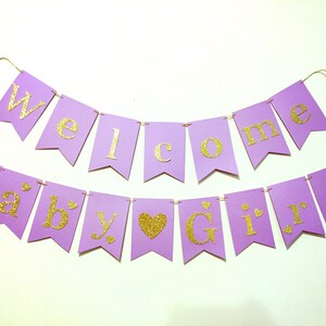 Welcome Baby Girl Banner, Welcome Baby Banner, Welcome Girl, Baby ...