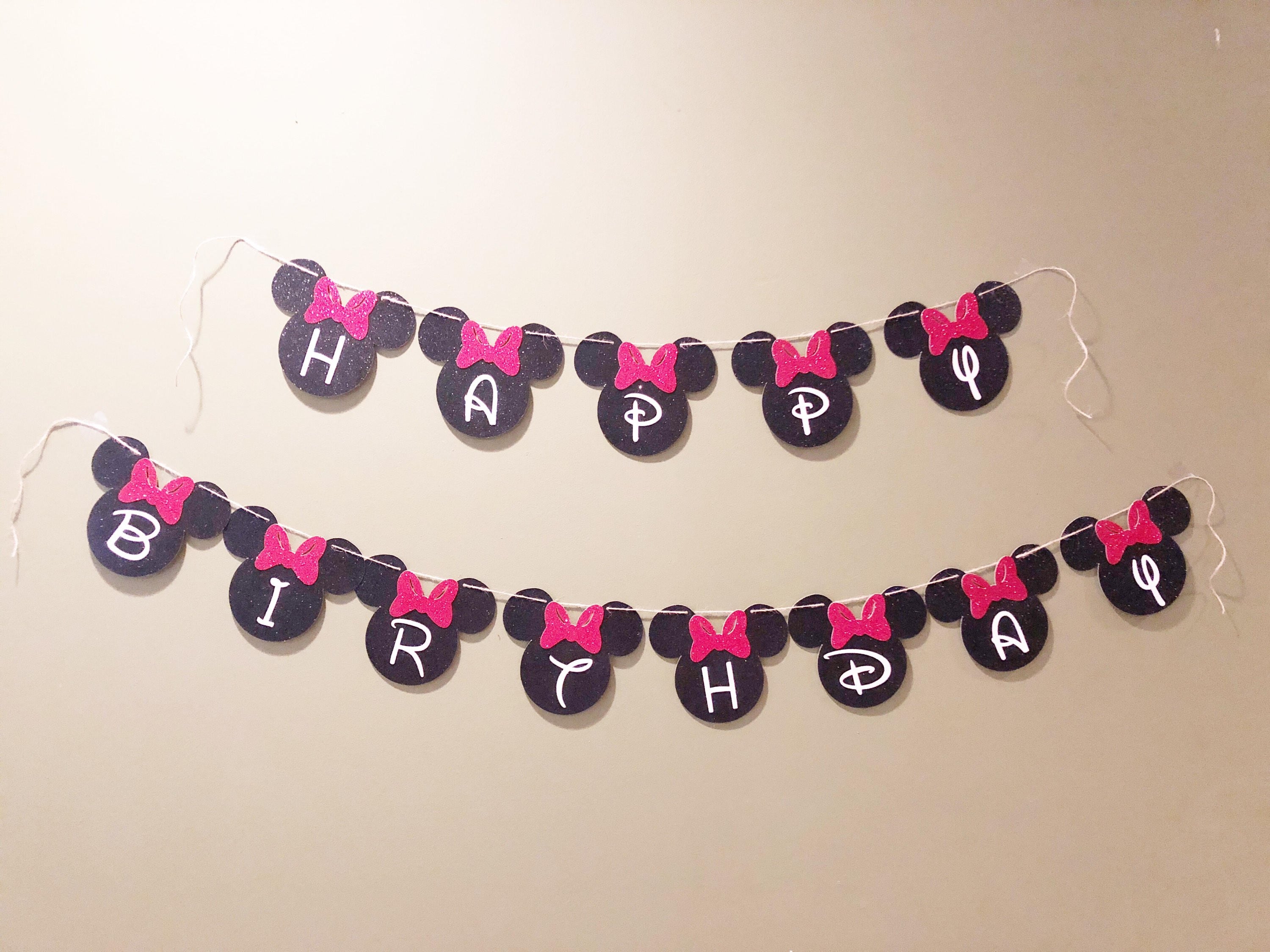 Minnie Mouse Birthday Banner