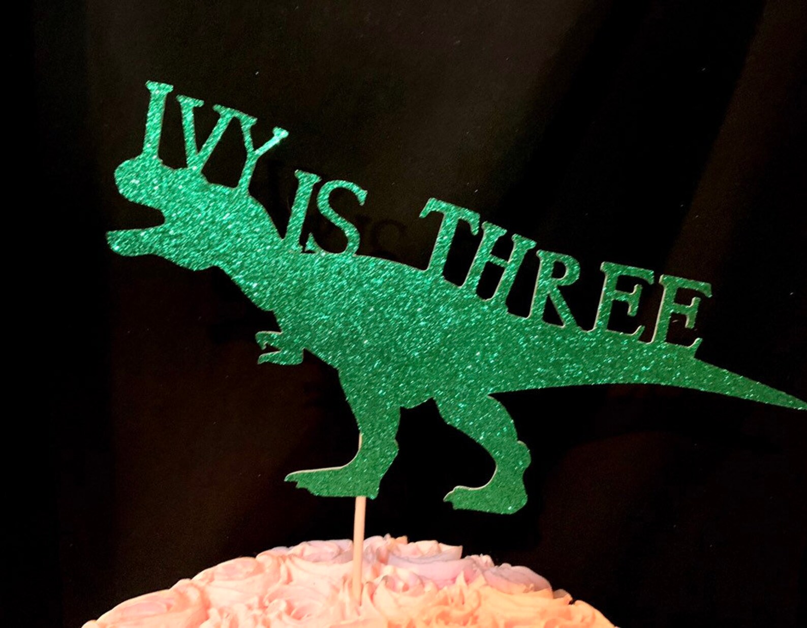 Dinosaur Cake Topper Personalized Dinosaur Topper Dinosaur - Etsy