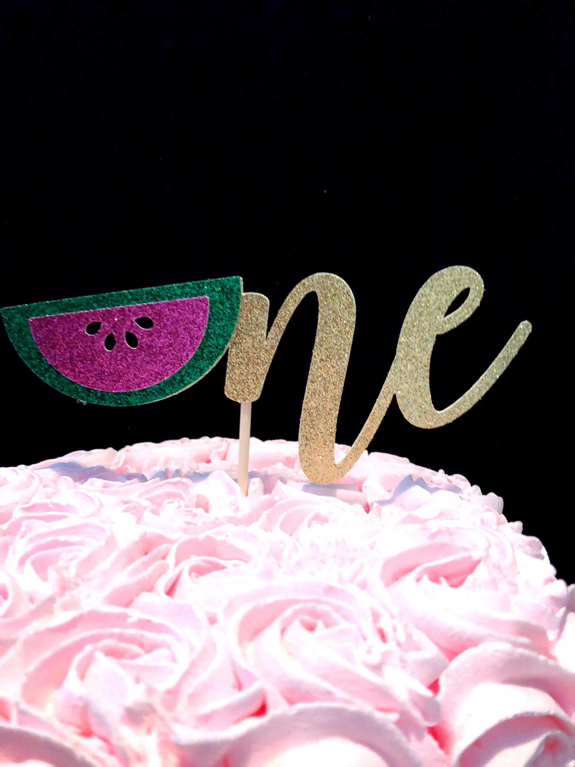 Watermelon Birthday Topper Watermelon First Birthday - Etsy