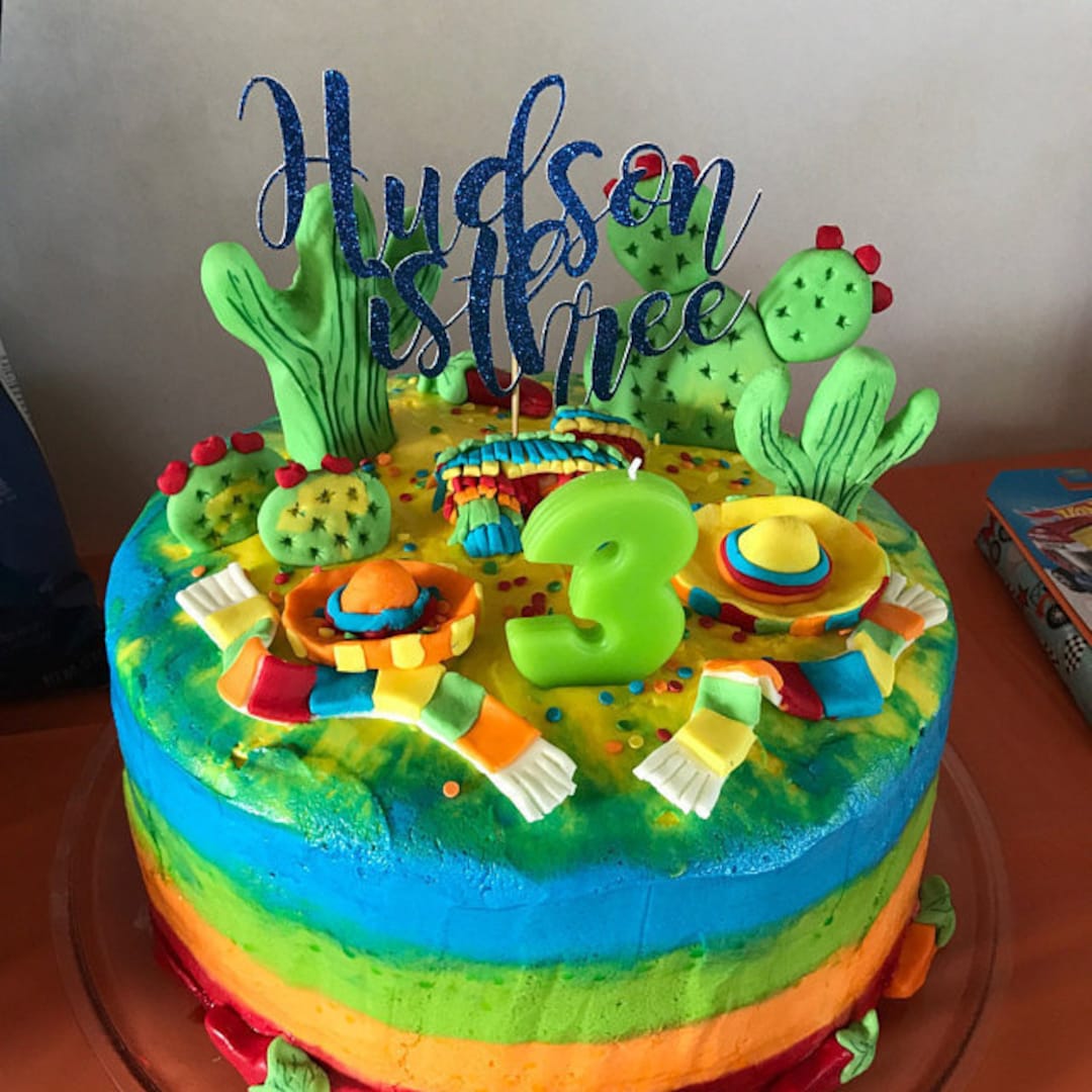 Three Cake Topper, 3rd Birthday Cake Topper, Three, Three Topper, 3rd ...