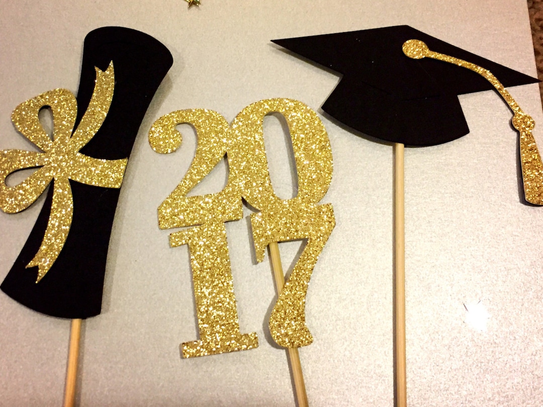 Graduation Centerpiece Sticks 2017, Graduation Party, Party Decor ...