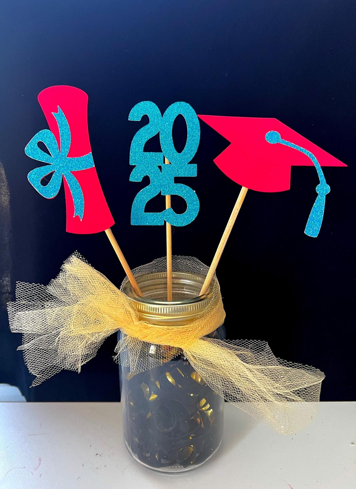 Graduation Centerpiece Sticks 2025, Graduation Party, Graduation ...