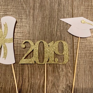 Graduation Centerpiece Sticks 2019, Graduation Party, Party Decor ...