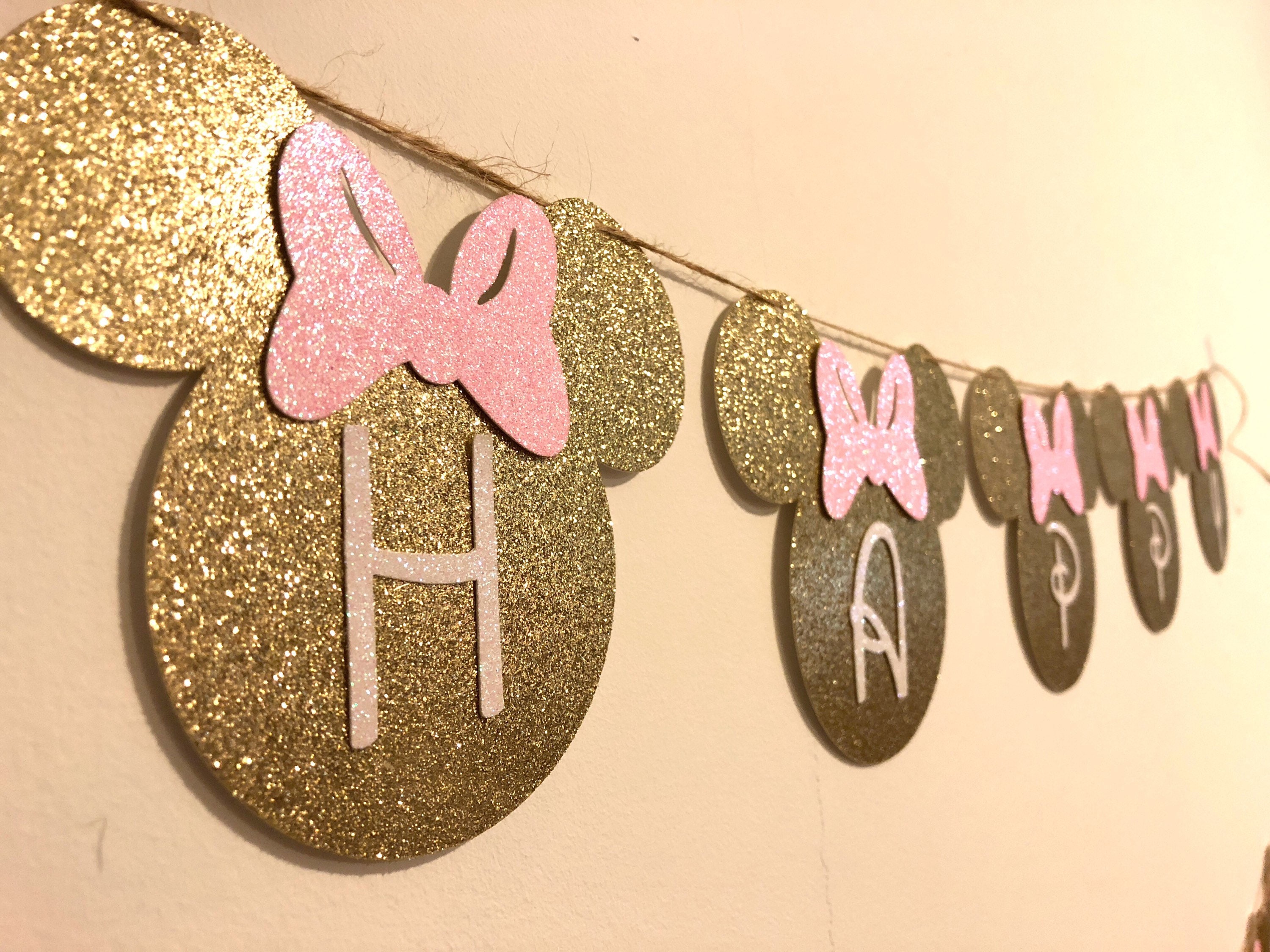 Minnie mouse birthday banner. Minnie Mouse birthday | Etsy