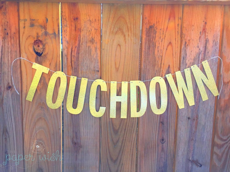 Football Banner, Touchdown Banner, Football, Football Party Decorations ...