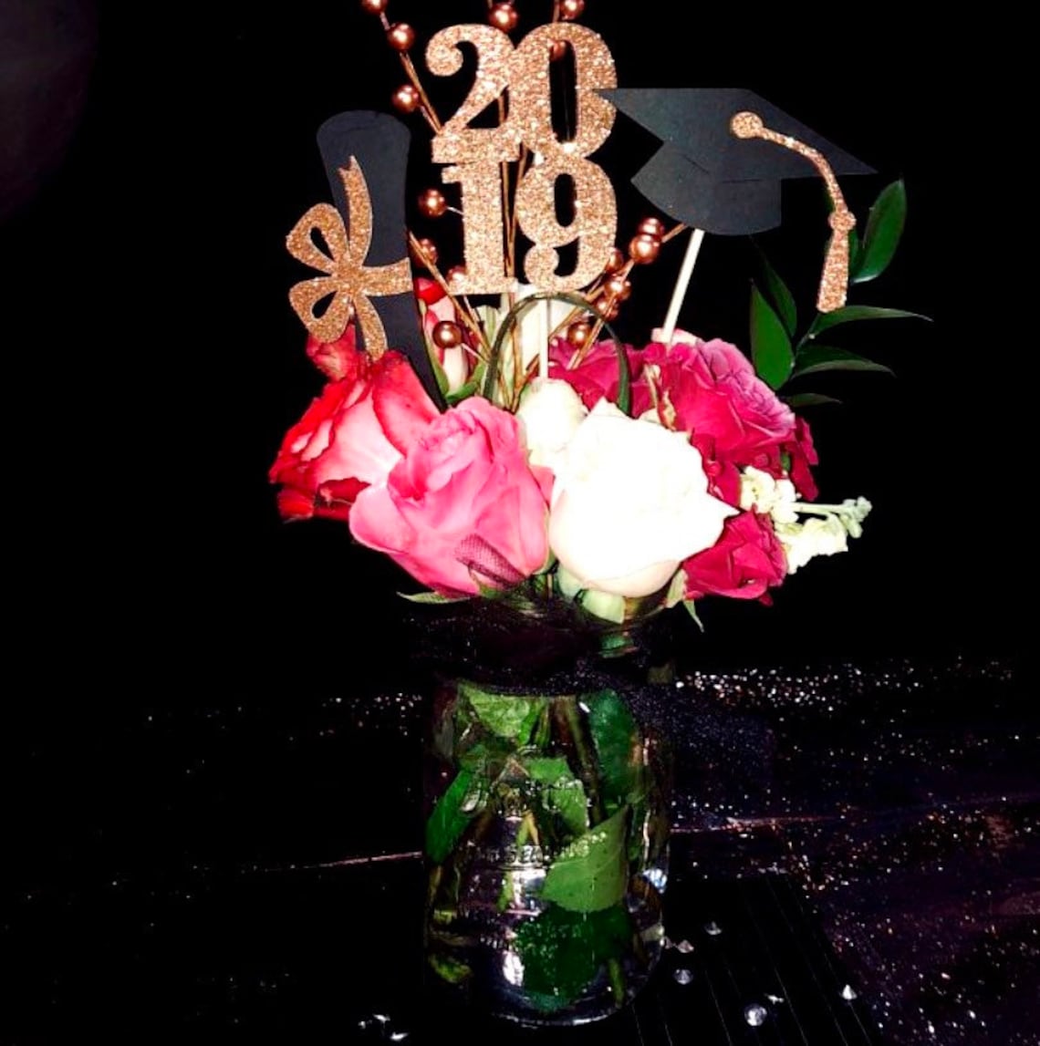 Graduation Centerpiece Sticks 2019 Graduation Party | Etsy