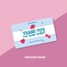 Cute Candy Thank You Card Template | Editable Canva Template Thankyou ...