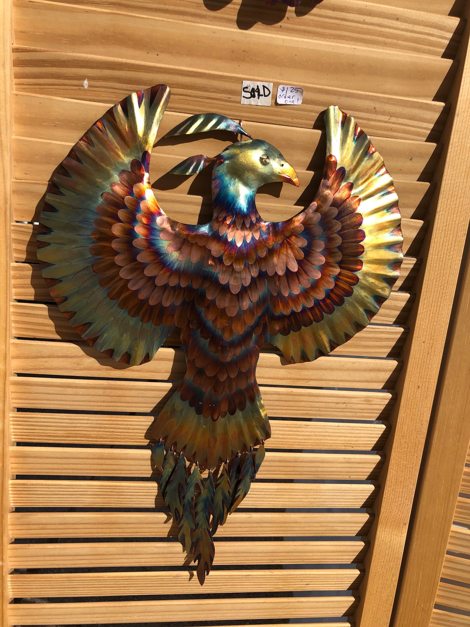 Rising Phoenix: Flame Painted Copper original handmade wall | Etsy