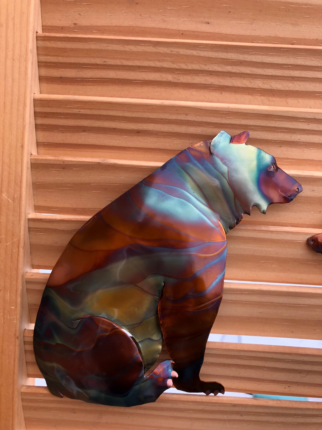 Bear, Bears, Fire Colored Copper, Handmade, Wall Art, Sculptures - Etsy