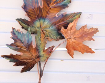 Copper Maple Leaf - Etsy