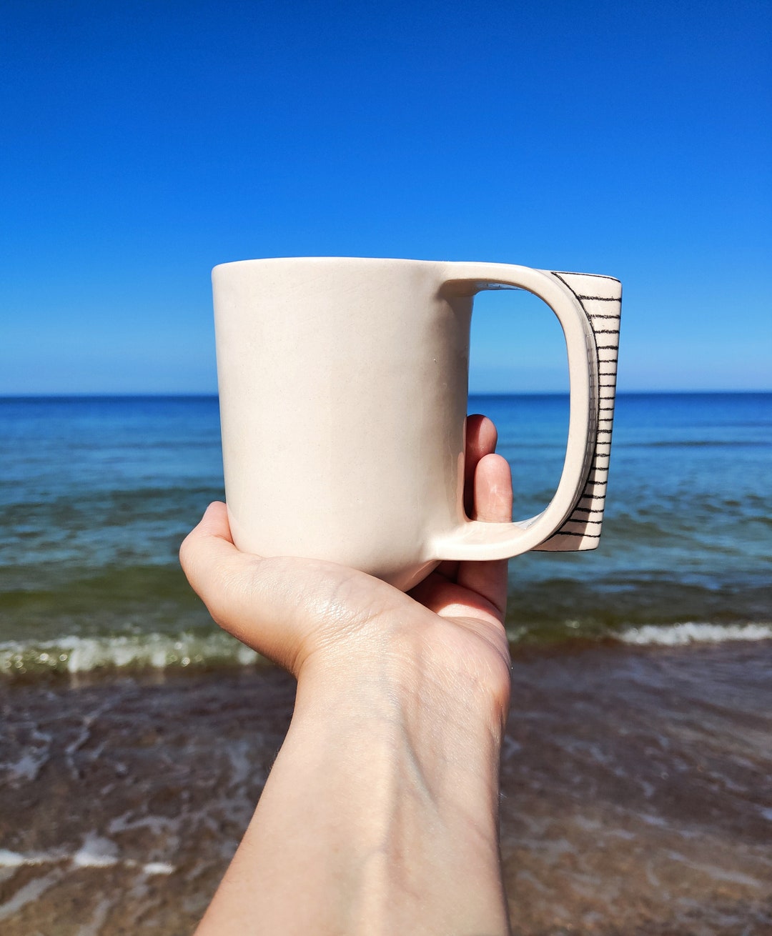 Seagull Wing Mug Fish Tail Mug Unique Handmade Ceramic Mug - Etsy