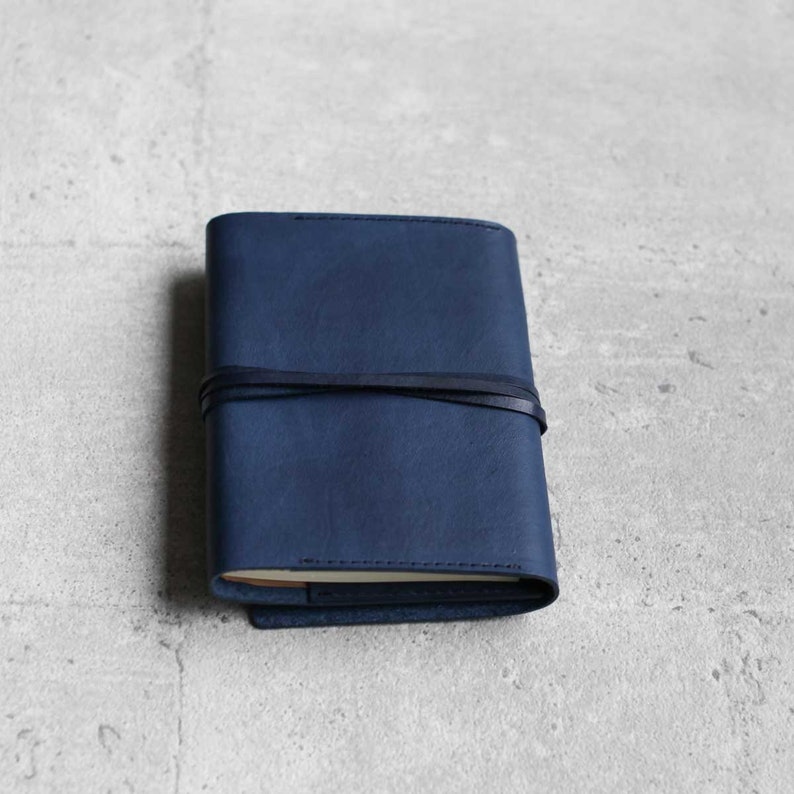 Navy Blue Handmade Refillable Leather Journal Notebook/ Book - Etsy