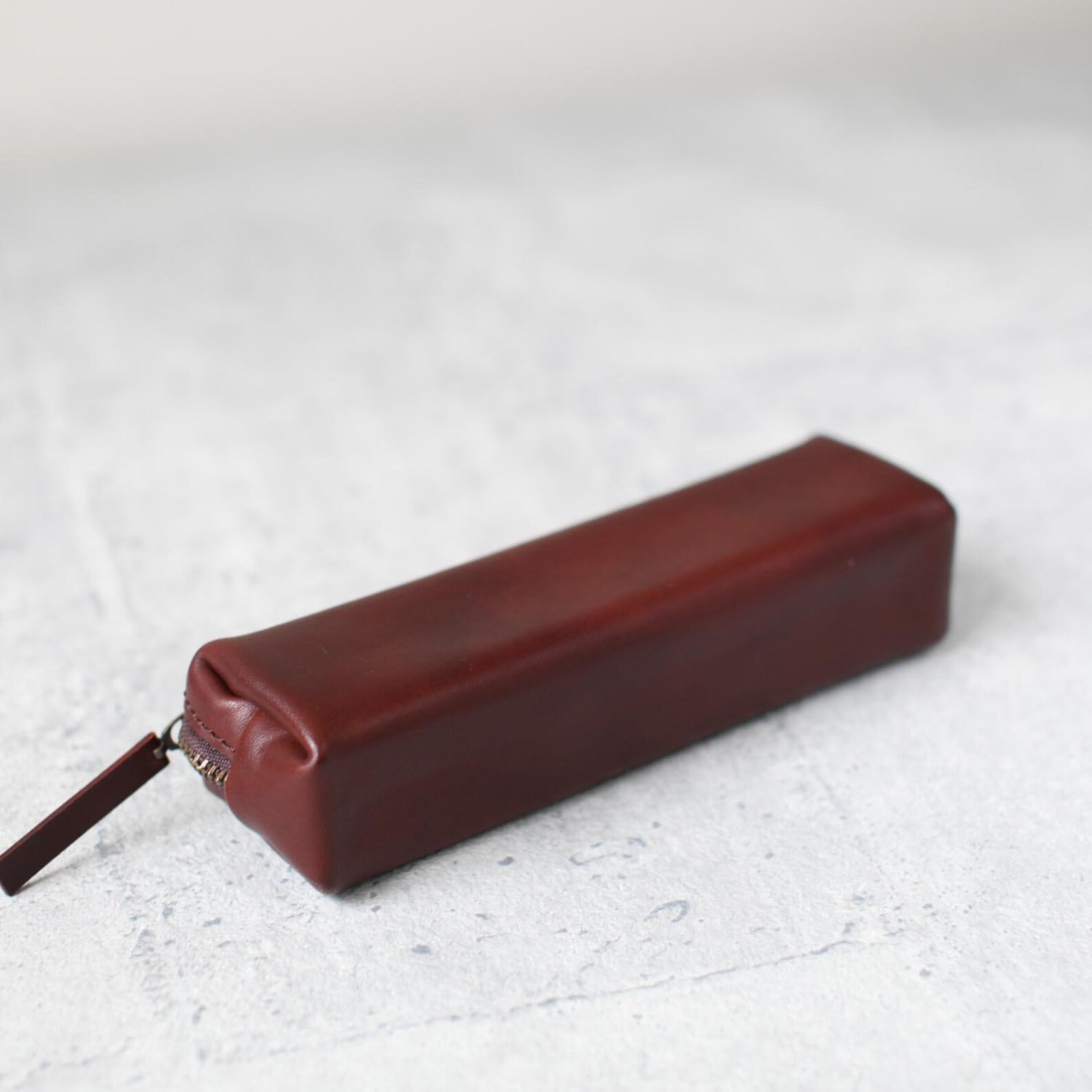 Brown Classy Leather Pencil Case/pen Pouch - Etsy