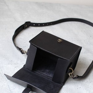 Classy Handstitched Black Leather Camera Case - Etsy