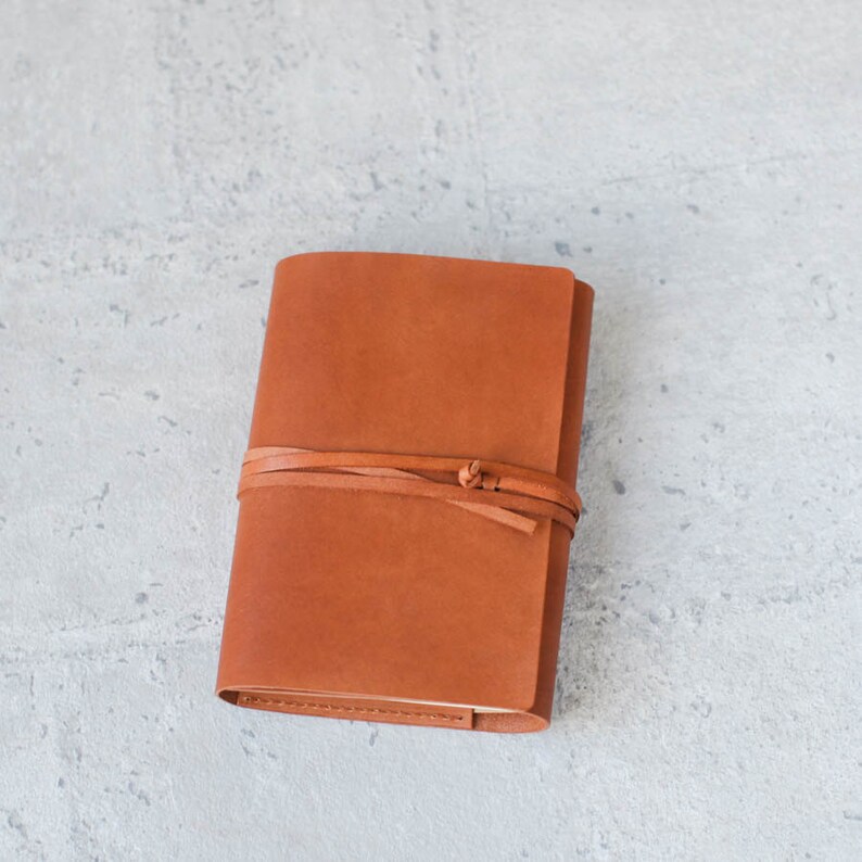 Caramel Brown Handmade Refillable Leather Journal Notebook/ - Etsy