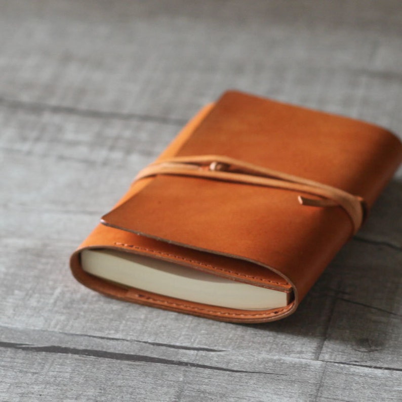 Caramel Brown Handmade Refillable Leather Journal Notebook/ - Etsy
