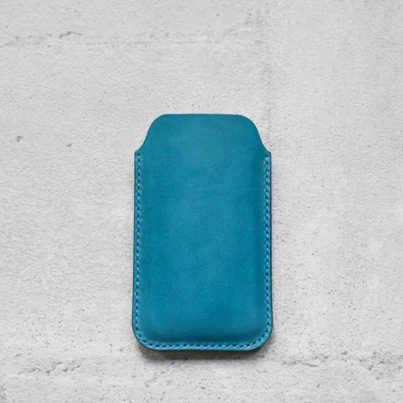 Turquoise iPhone Handmade Genuine Leather Sleeve Pouch Case - Etsy