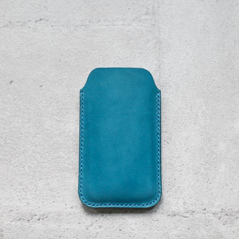 Turquoise iPhone Handmade Genuine Leather Sleeve Pouch Case - Etsy